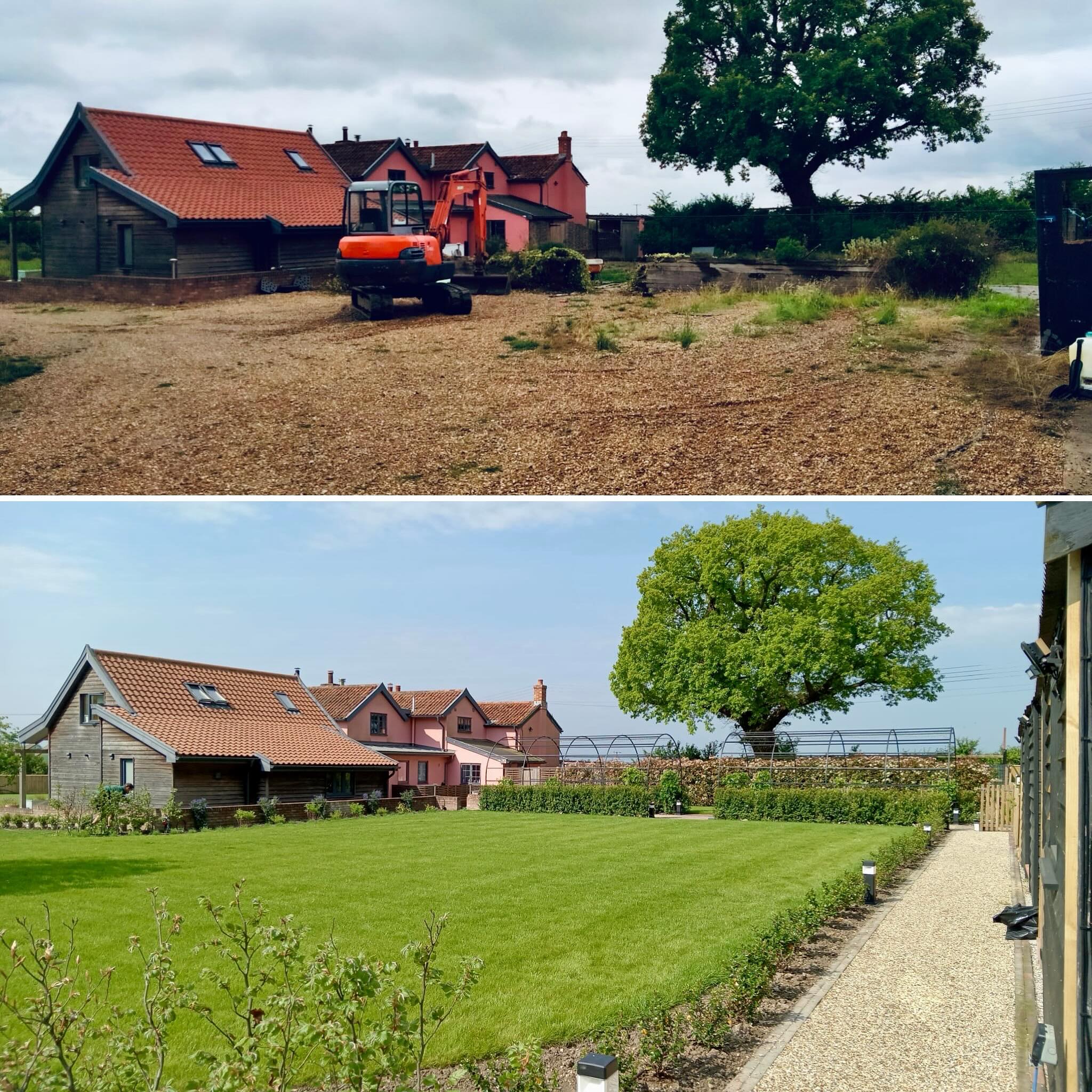 Before and after - Roger Gladwell Landscape & Construction